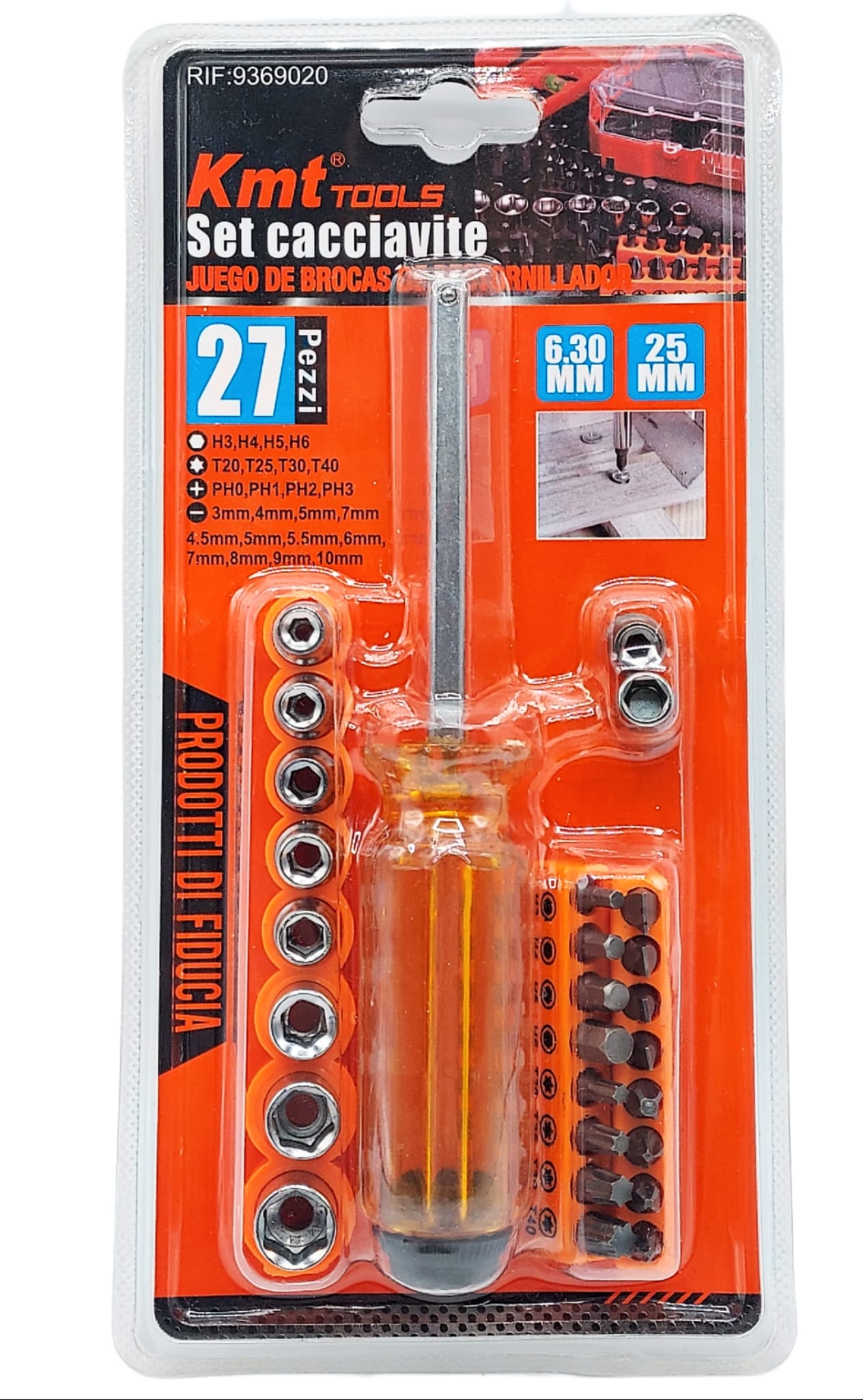 Set Șurubelniță – Kmt Tools - 27 De Piese – Mâner De Plastic