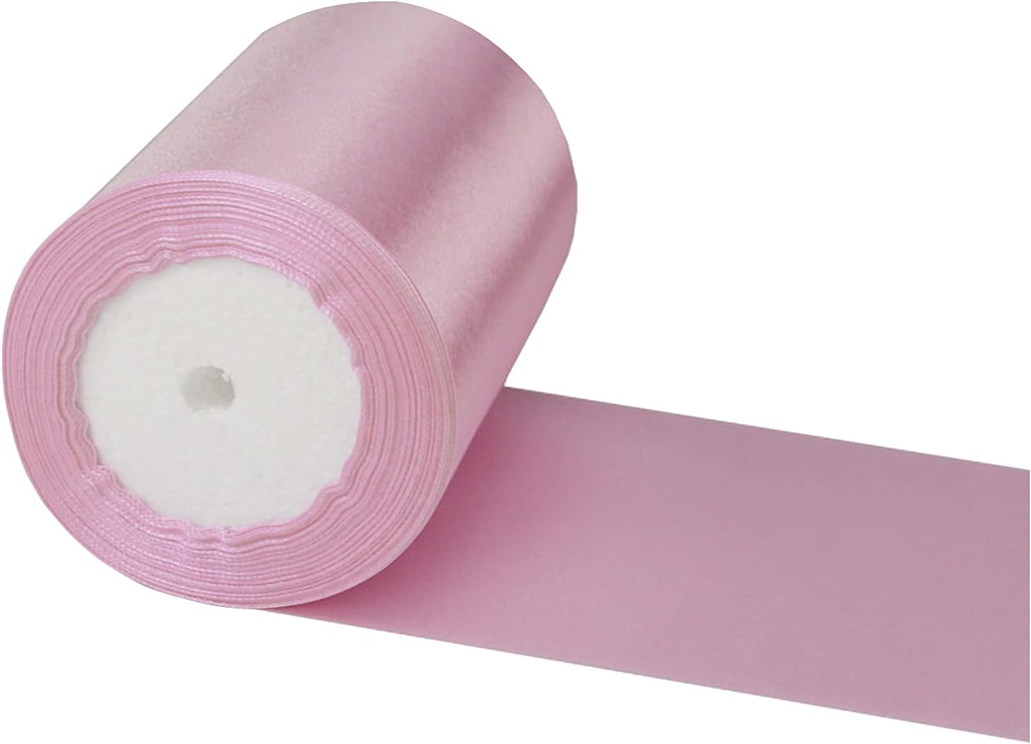 Panglica Satinata - Decorare- Banda Cadouri - Mov Deschis - 3.8 cm x 22.5 m