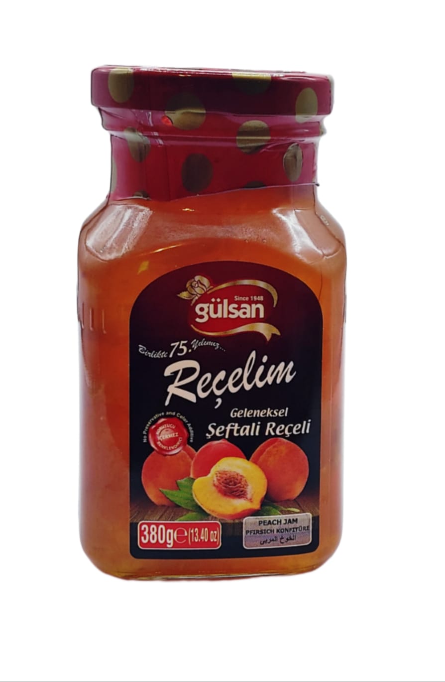 Dulceata Piersica – Borcan –Gulsan - 380 Grame